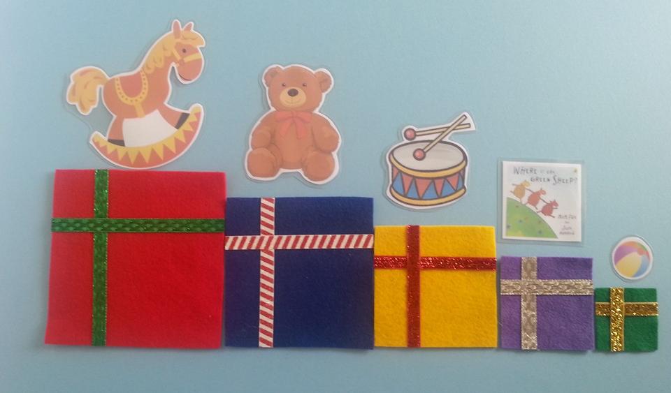 Five christmass presents – Felt Board Magic