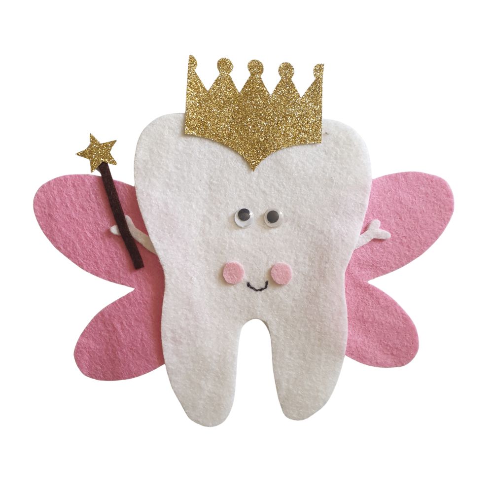 Hide and Seek Tooth Fairy Colours Game Felt Set Pattern – Felt Board Magic