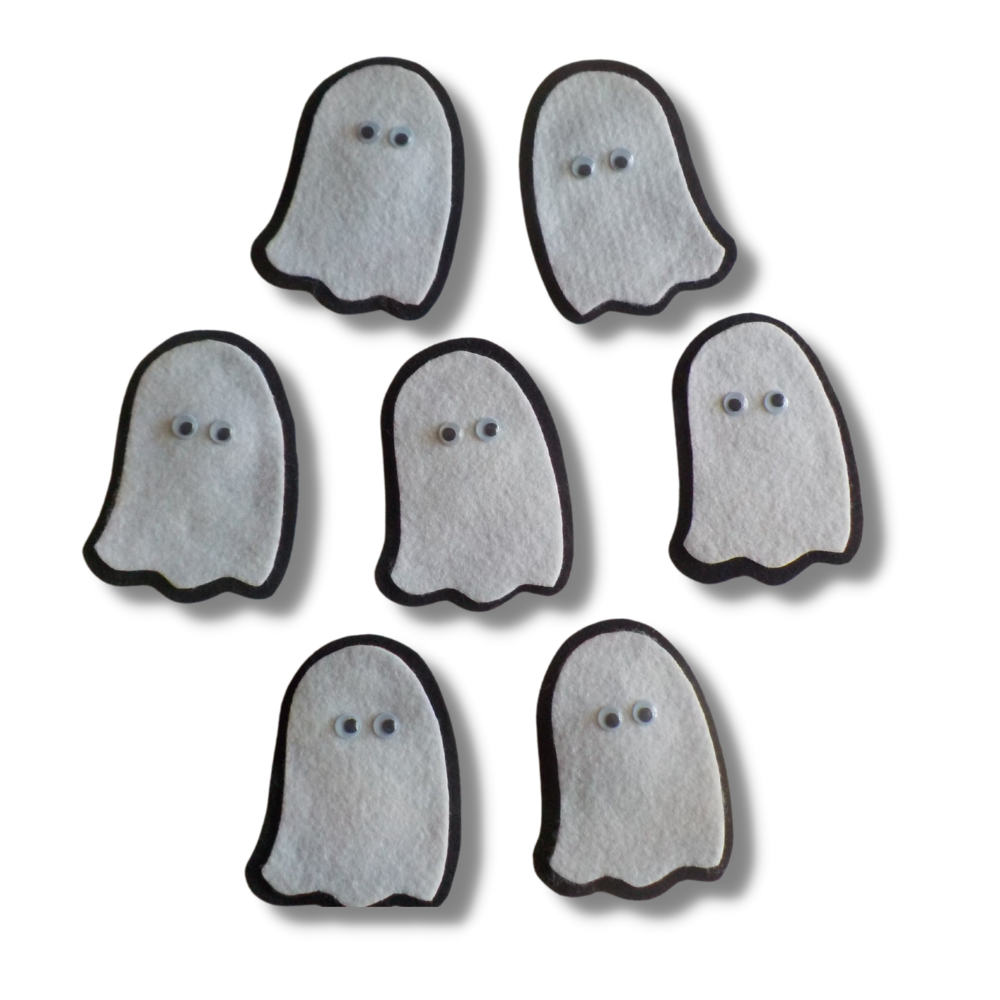 The Chocolate Chip Ghost Felt Set Pattern – Felt Board Magic