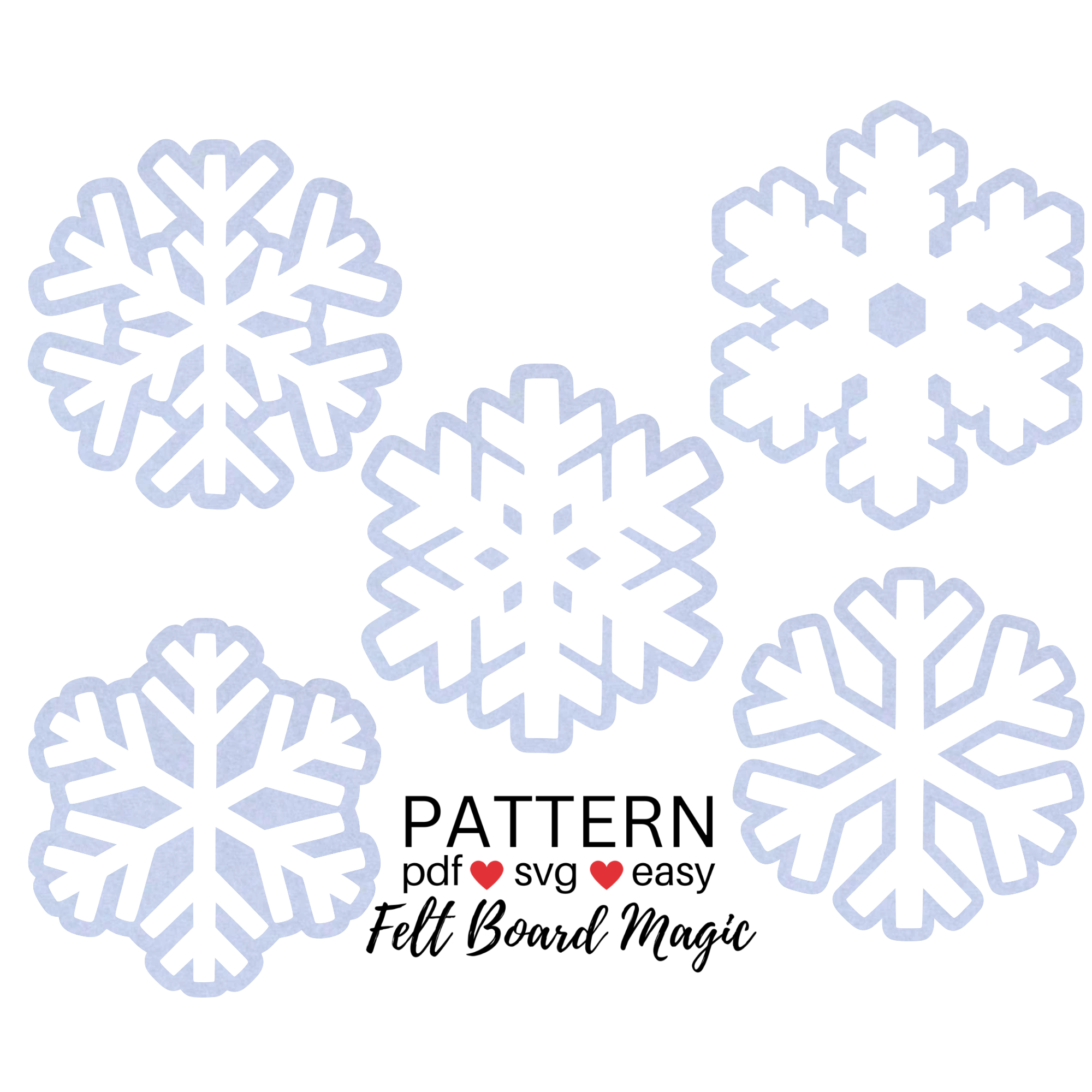 Felt Snowflake Pattern